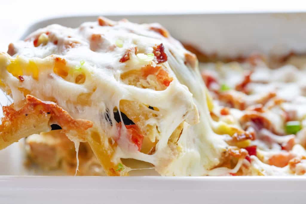 Chicken Caesar Pasta - I Am Homesteader