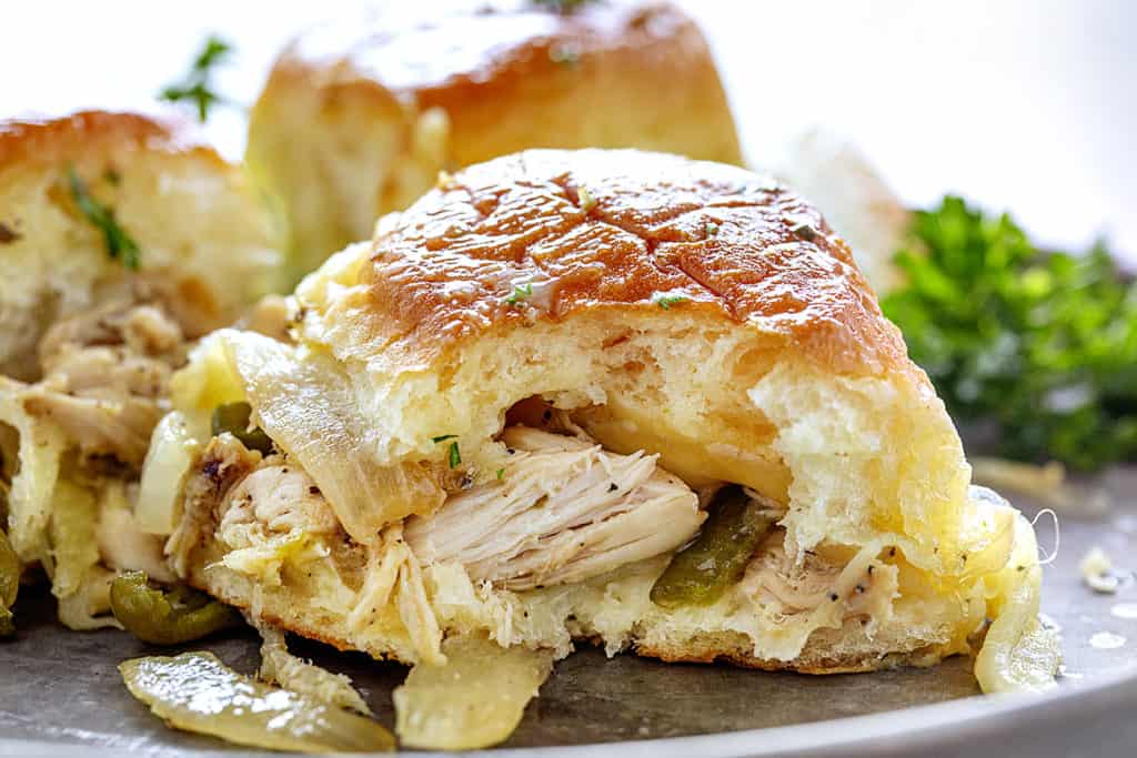 Chicken Philly Sliders - I Am Homesteader