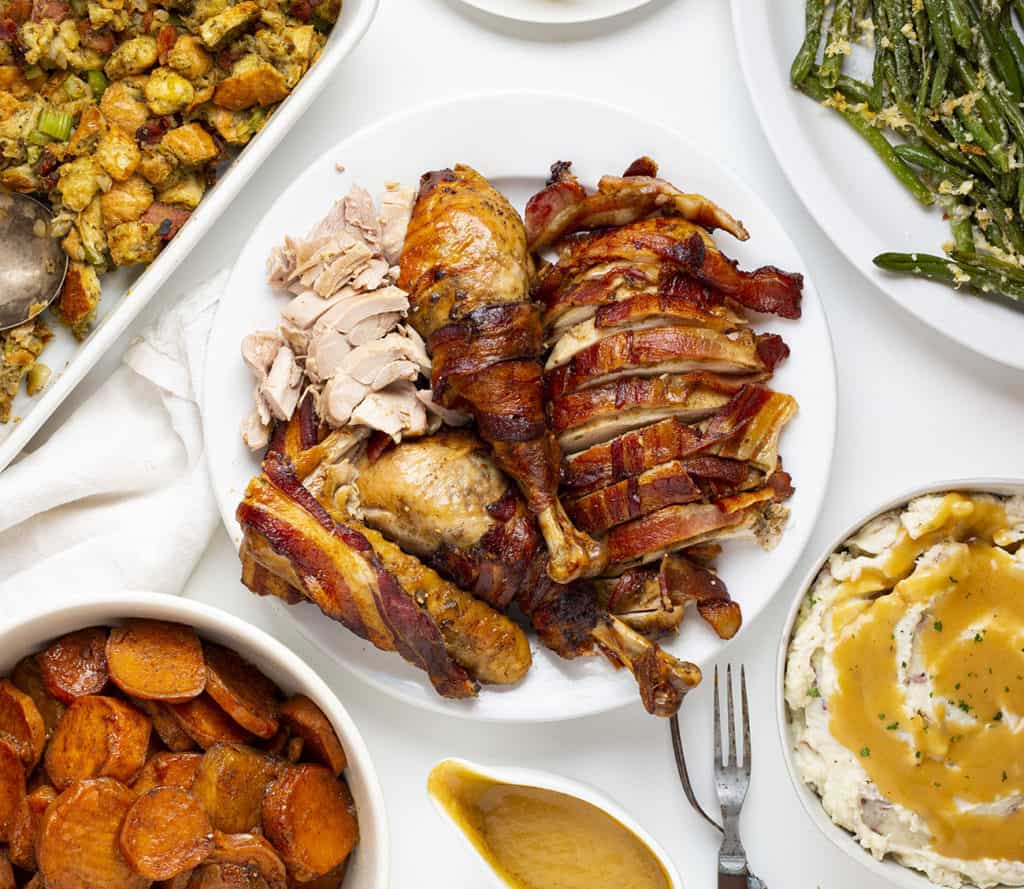 Bacon Wrapped Turkey - I Am Homesteader