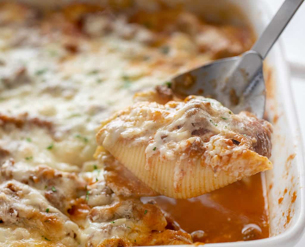 Three Cheese Stuffed Shells - I Am Homesteader