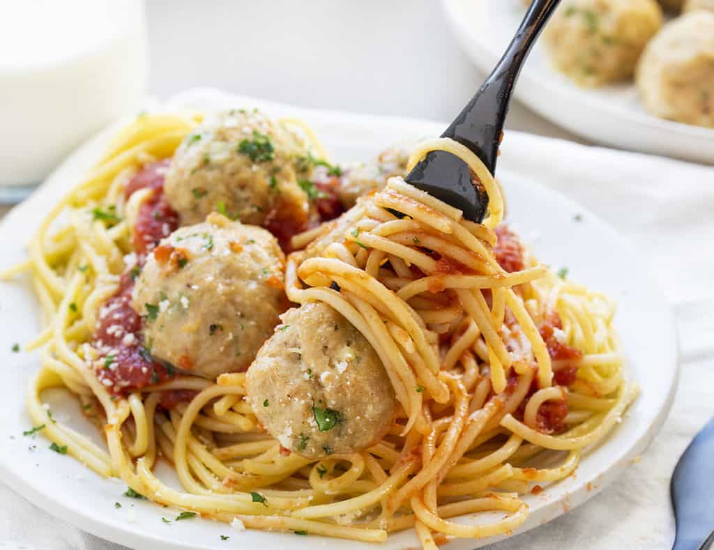 Chicken Meatballs and Spaghetti - I Am Homesteader