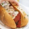 Cheese Stuffed Meatball Sub - I Am Homesteader