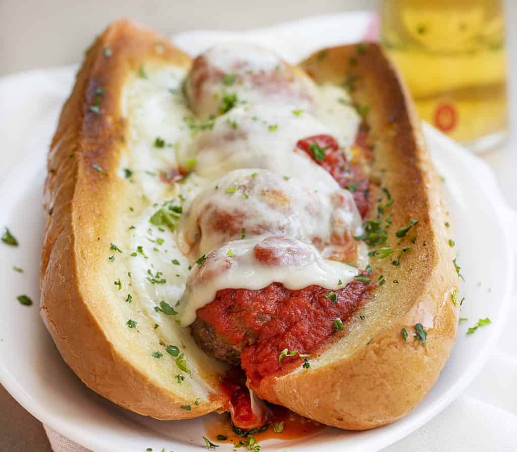 Cheese Stuffed Meatball Sub - I Am Homesteader