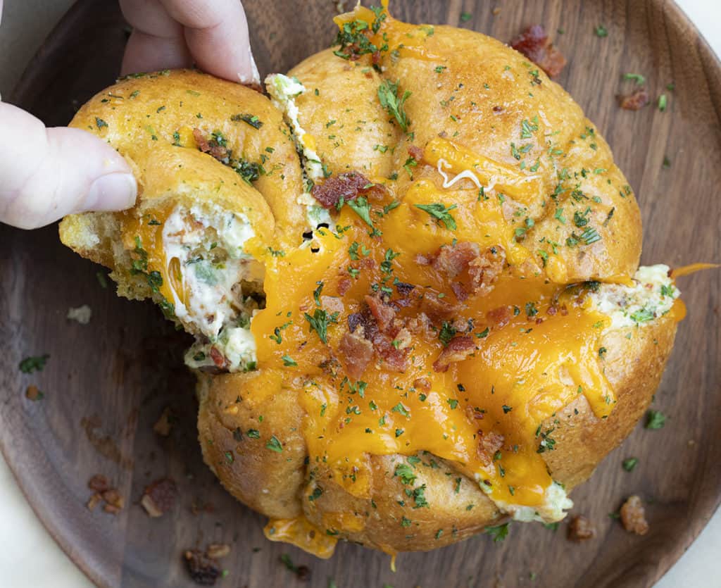 Jalapeno Popper Pull-Apart Bread - I Am Homesteader