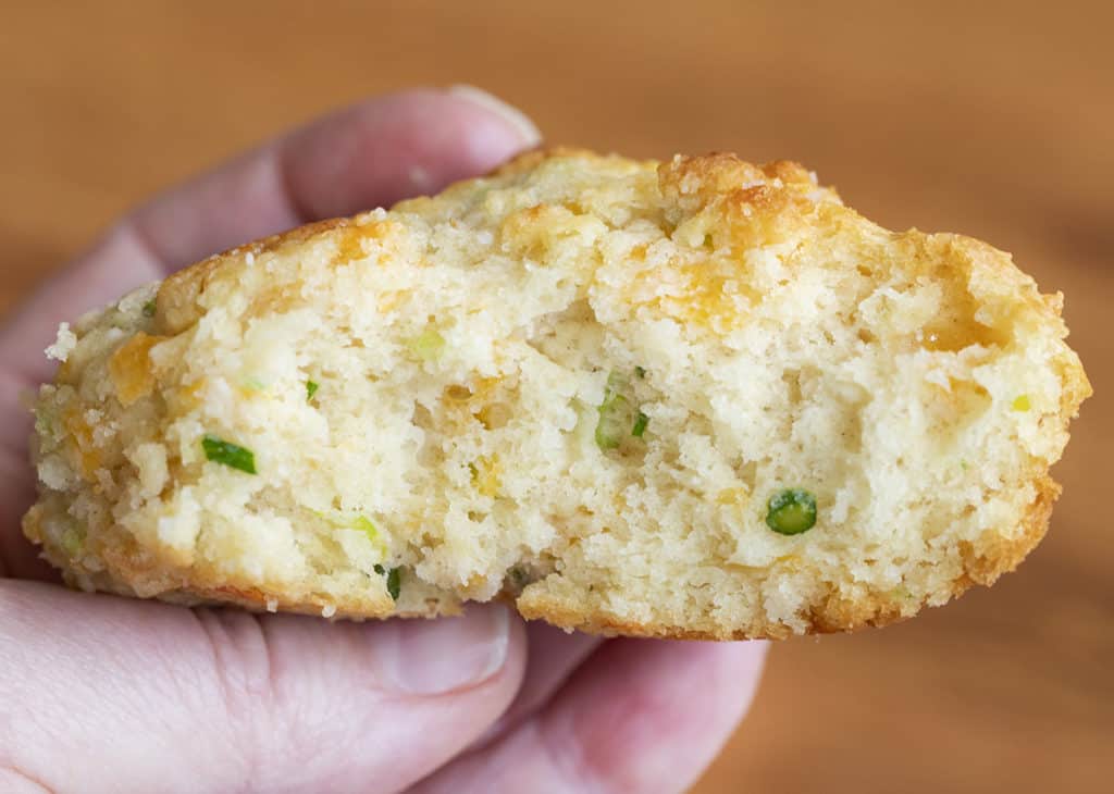 Cheesy Garlic Scapes Biscuits - I Am Homesteader