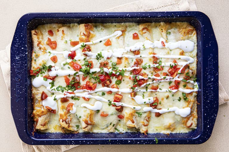 Creamy Seafood Enchiladas - I Am Homesteader