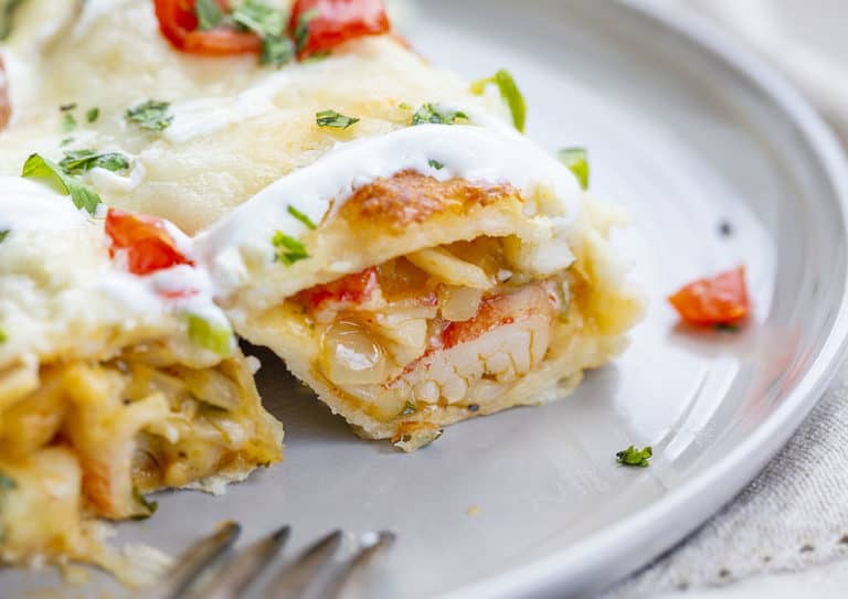 Creamy Seafood Enchiladas - I Am Homesteader