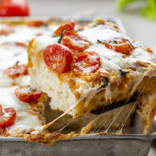 Cheesy Onion Focaccia Bread - I Am Homesteader