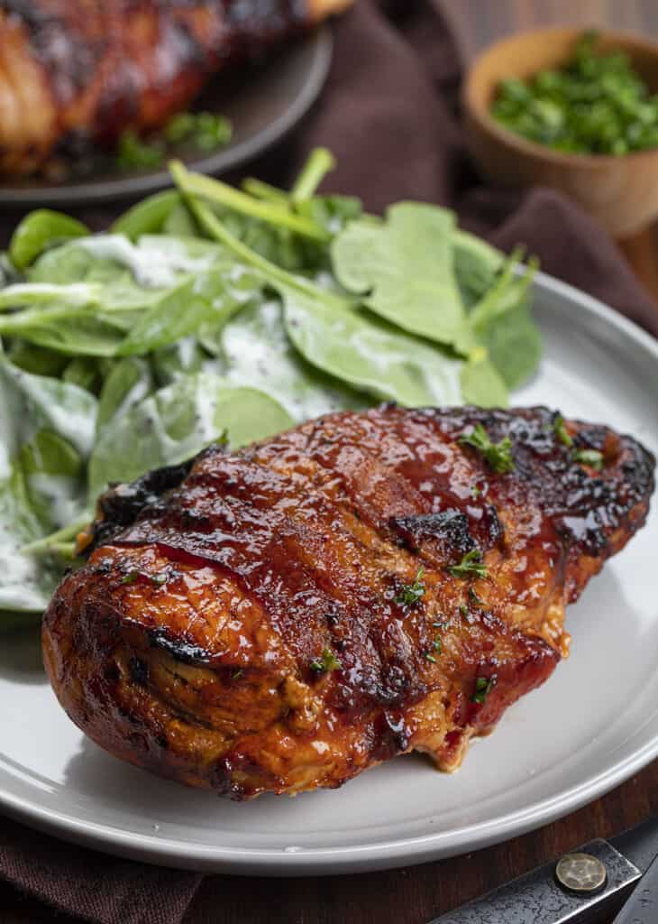 Air Fryer BBQ Stuffed Chicken - I Am Homesteader