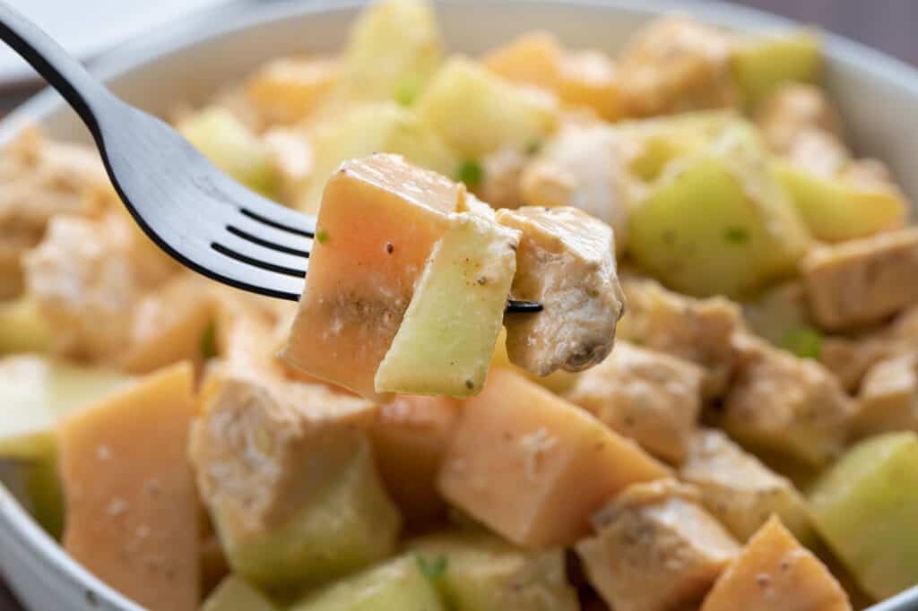 Patty's Turkey Melon Salad - I Am Homesteader