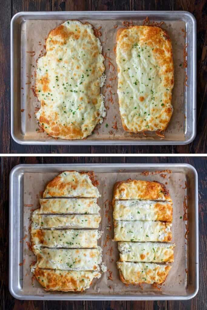 Three Cheese Garlic Bread - I Am Homesteader