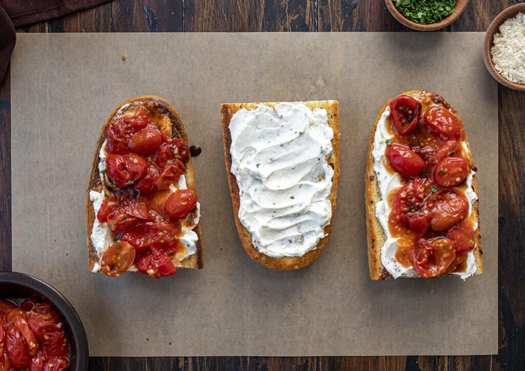 Creamy Roasted Tomato Toast - I Am Homesteader