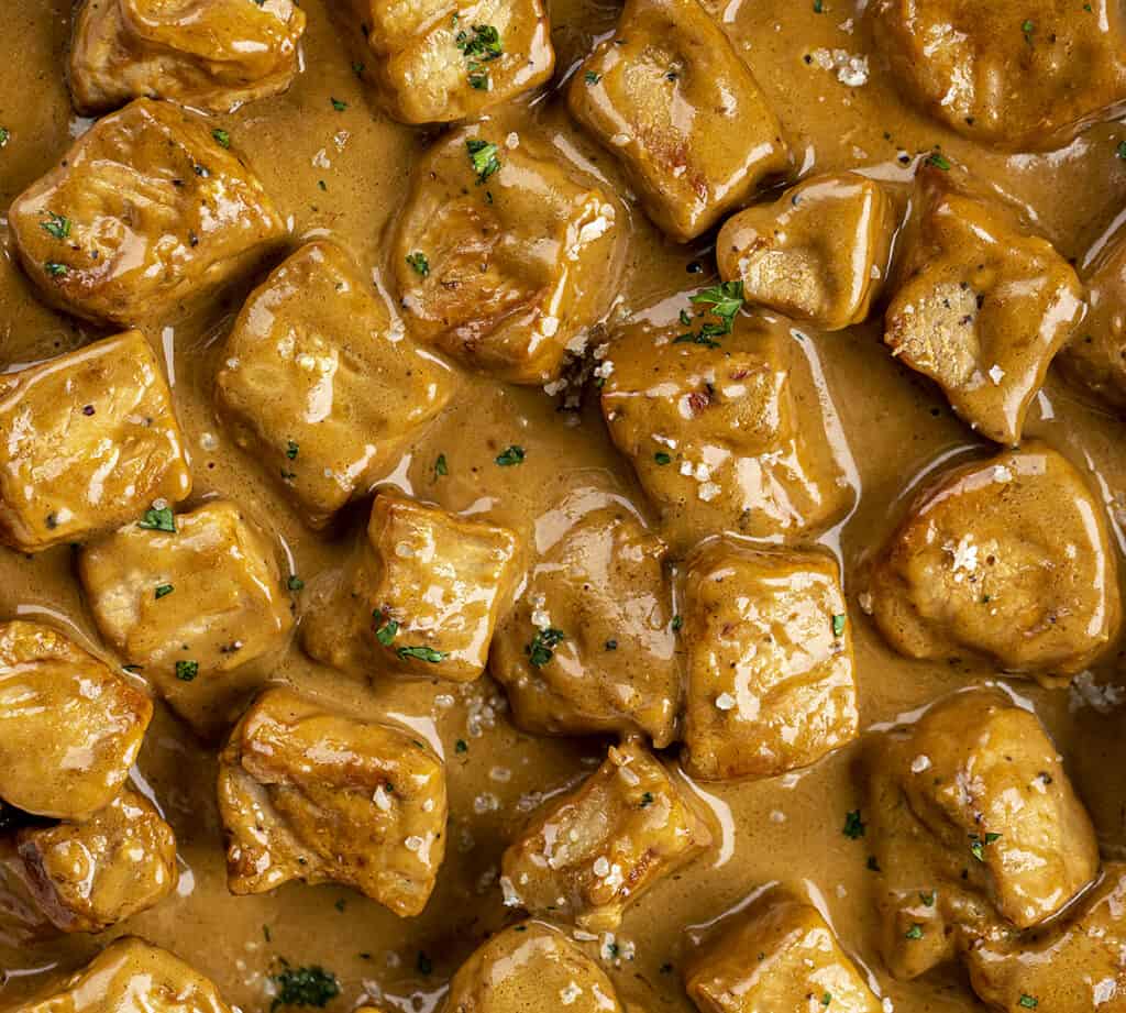 Garlic Pork Bites - I Am Homesteader