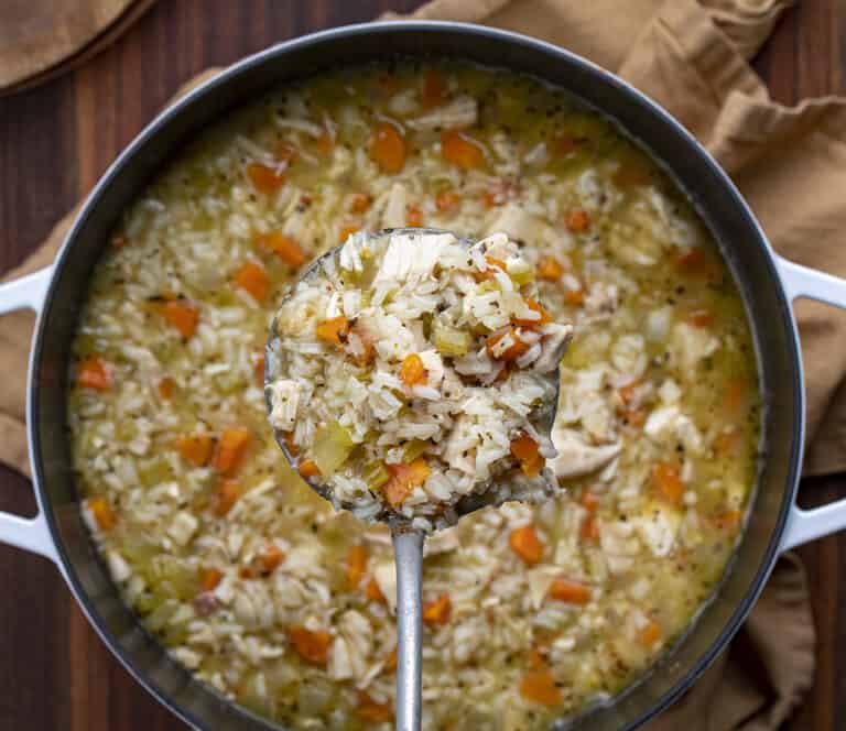 Chicken and Rice Soup - I Am Homesteader