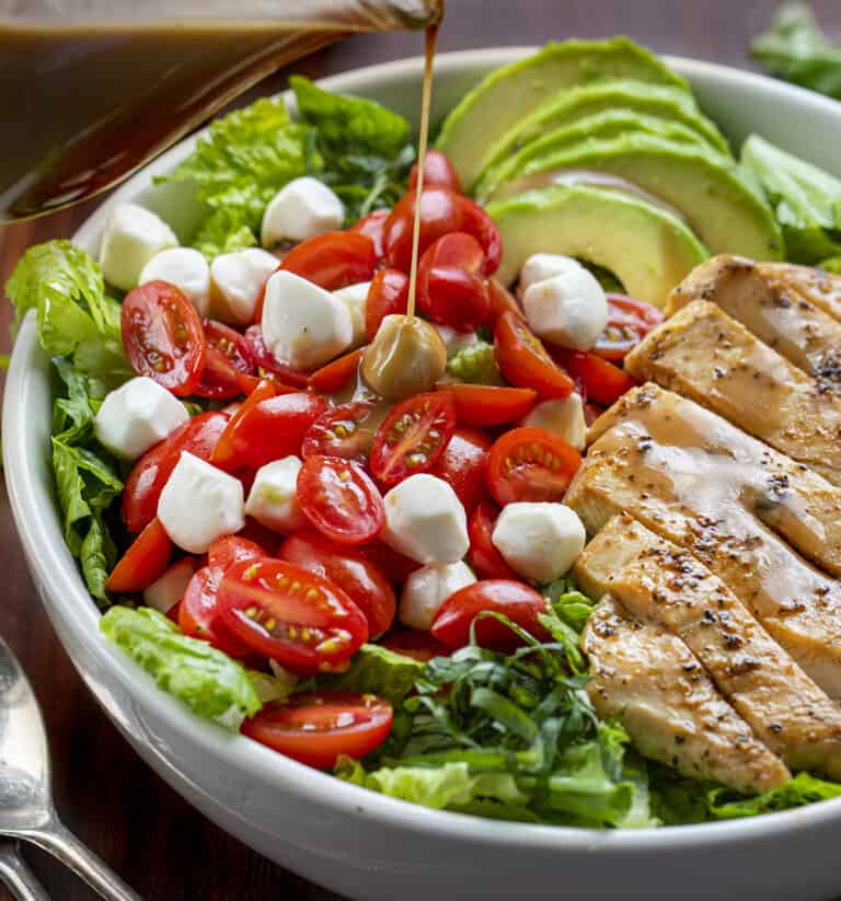 Easy Chicken Caprese Salad - I Am Homesteader