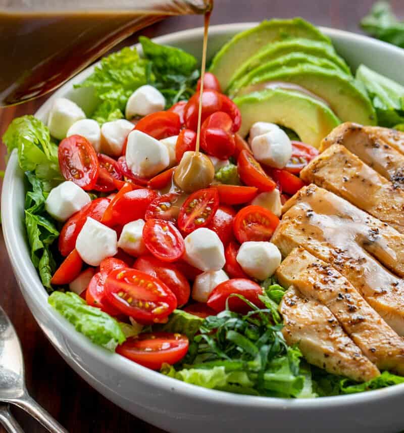 Easy Chicken Caprese Salad - I Am Homesteader