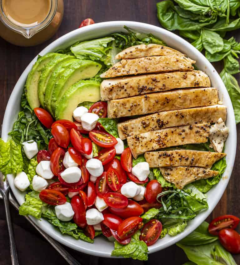 Easy Chicken Caprese Salad - I Am Homesteader