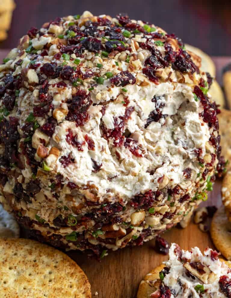Cranberry Pecan Cheese Ball - I Am Homesteader