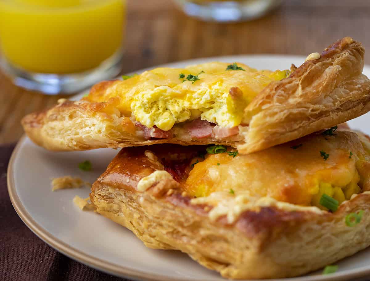 Ham and Cheese Breakfast Pastry - I Am Homesteader