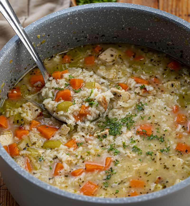 Turkey and Rice Soup - I Am Homesteader