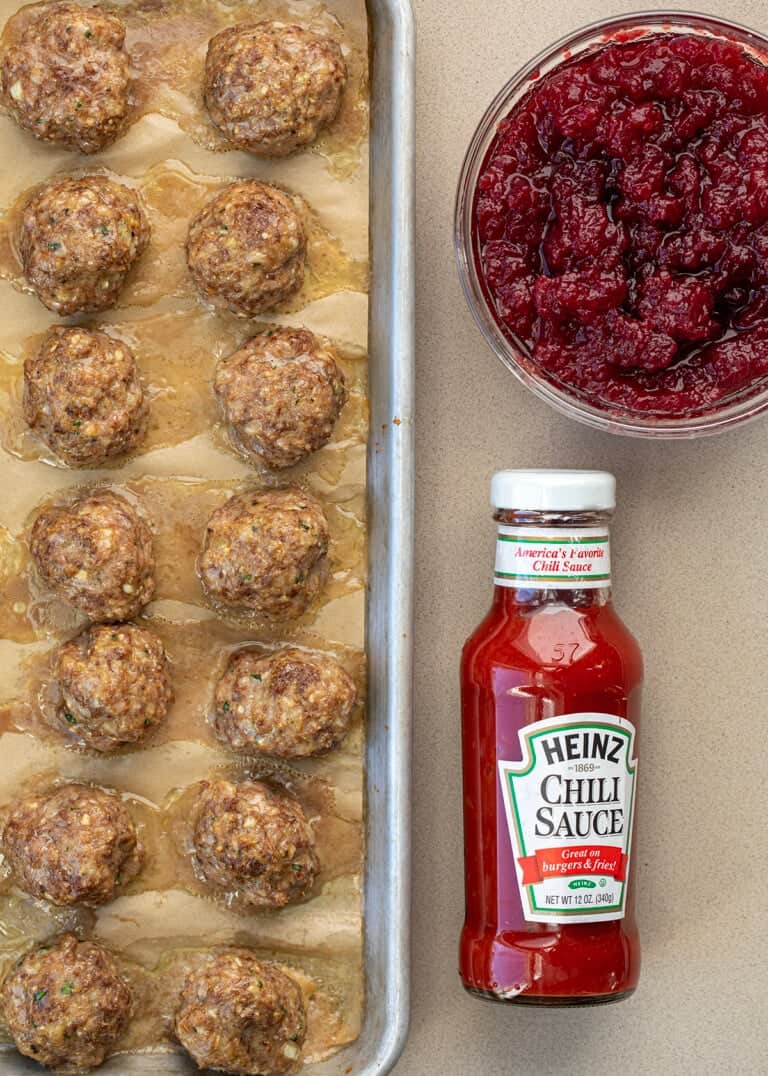 Crockpot Cranberry Meatballs - I Am Homesteader