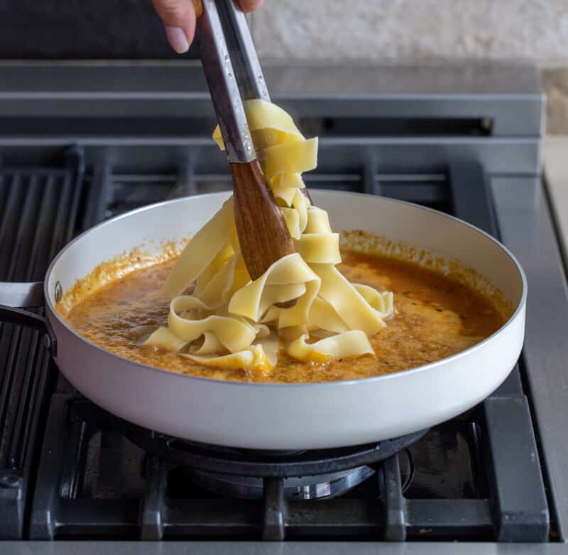 Chili Oil Garlic Butter Pasta - I Am Homesteader