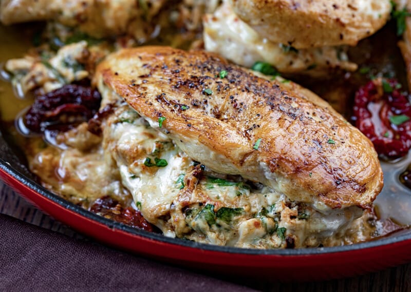 Stuffed Sun-Dried Tomato Chicken - I Am Homesteader