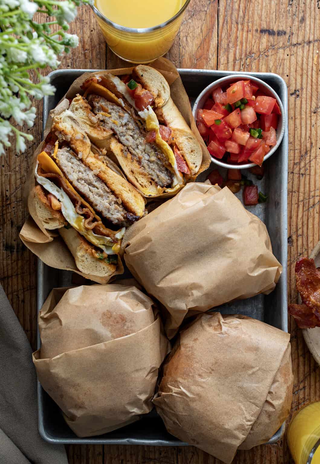 Cowboy Breakfast Bagel - I Am Homesteader