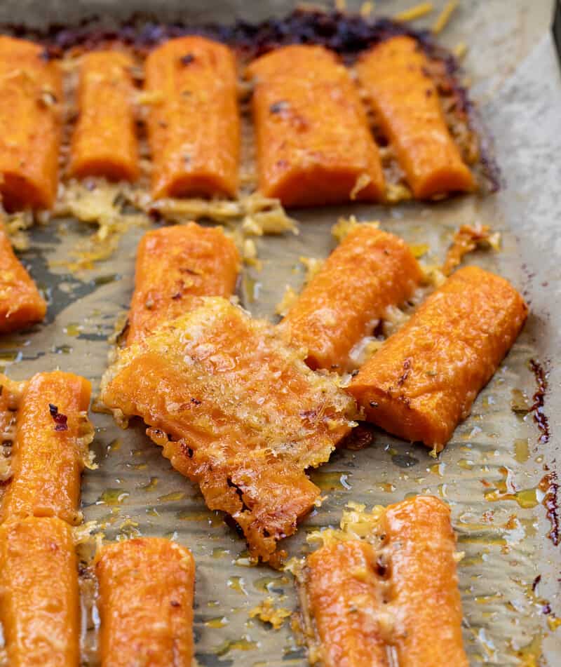 Crispy Parmesan Carrots - I Am Homesteader