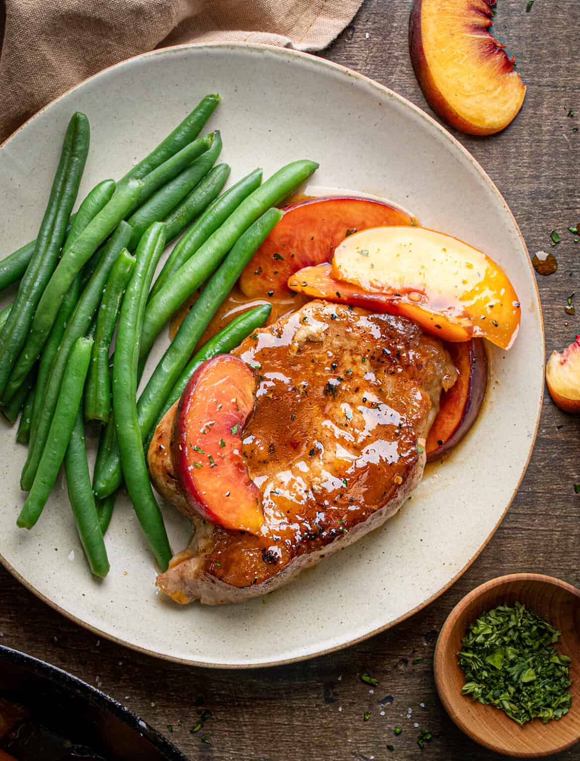 Peach Glazed Pork Chops - I Am Homesteader