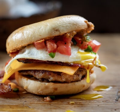 Cowboy Breakfast Bagel - I Am Homesteader
