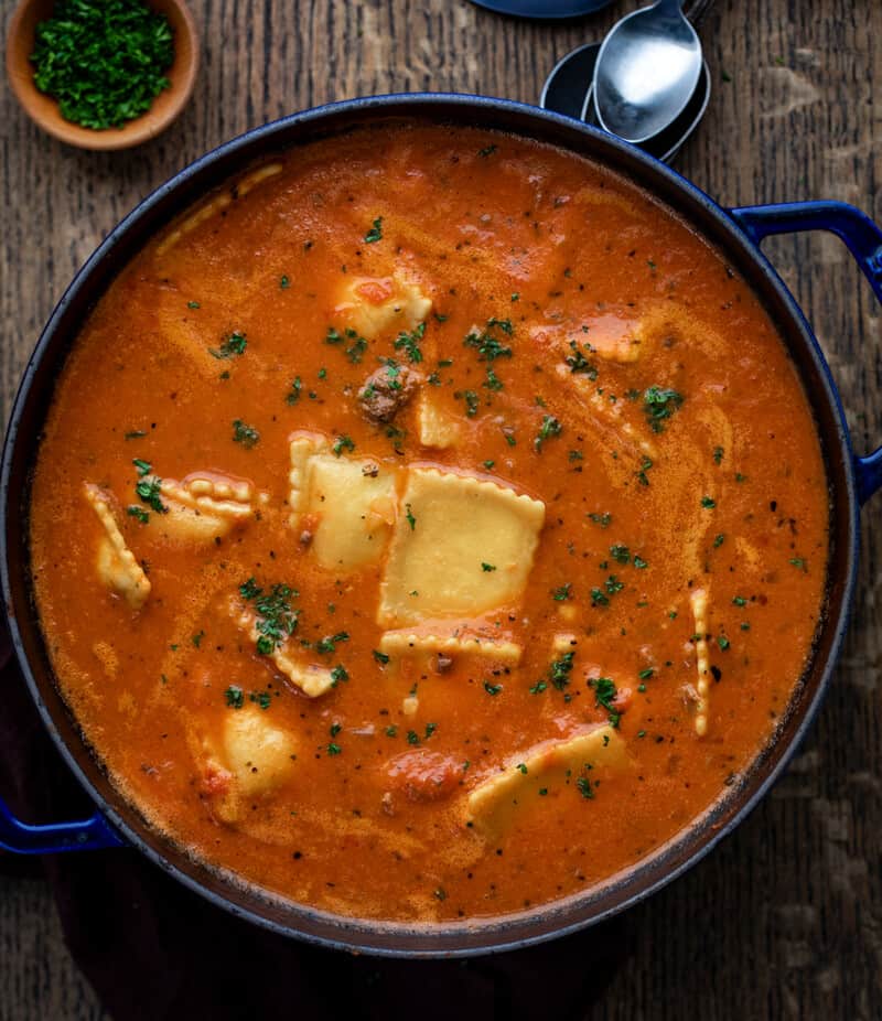 Ravioli Soup - I Am Homesteader