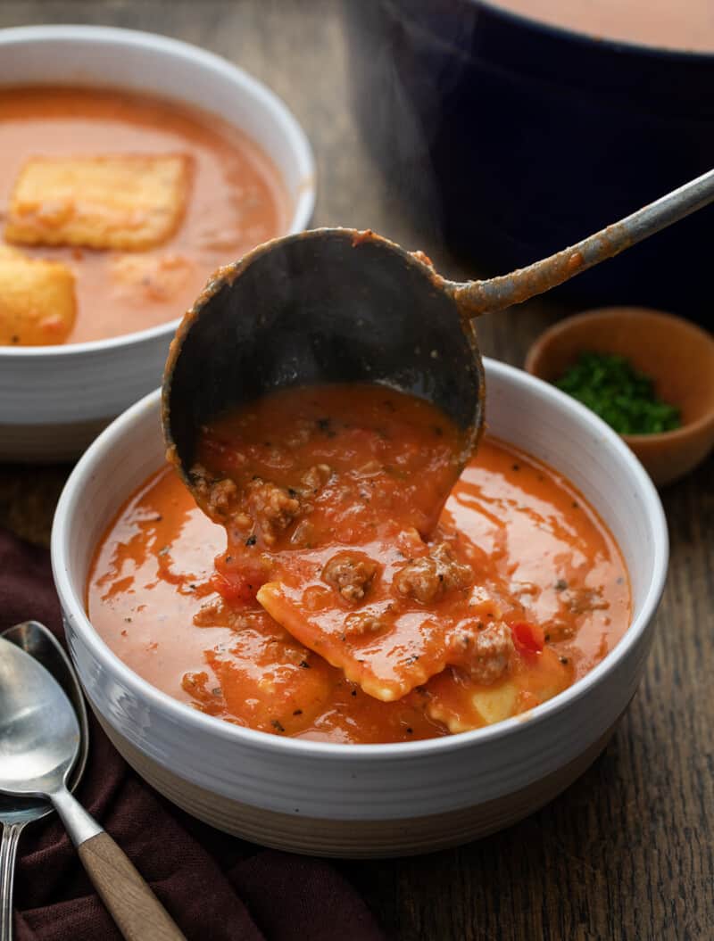 Ravioli Soup - I Am Homesteader