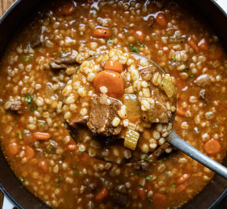 Beef Barley Soup - I Am Homesteader