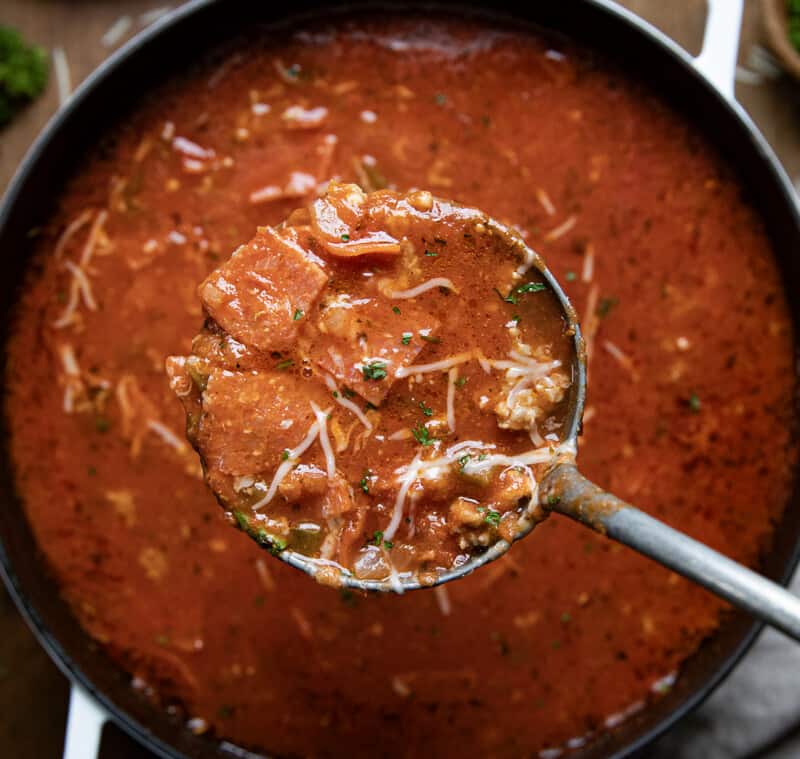 Pizza Soup - I Am Homesteader