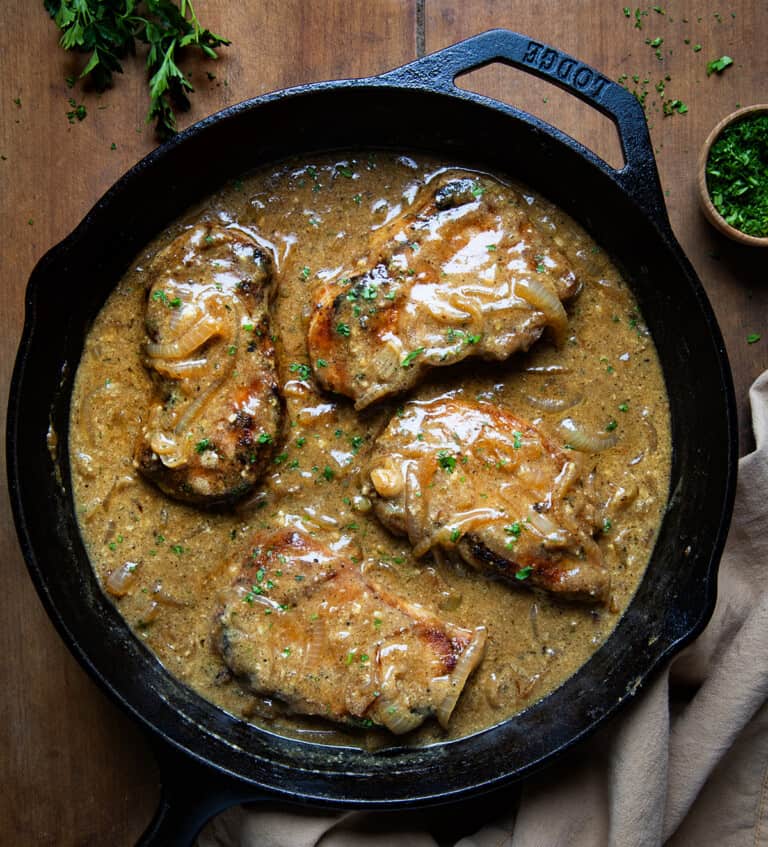Smothered Pork Chops - I Am Homesteader