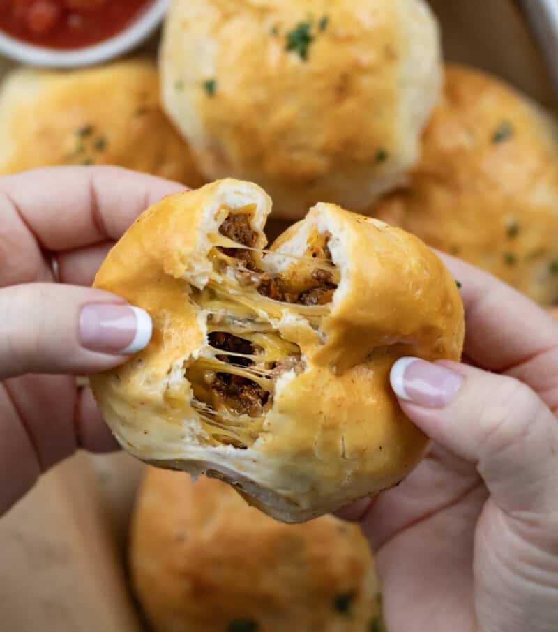 Cheesy Taco Bombs - I Am Homesteader