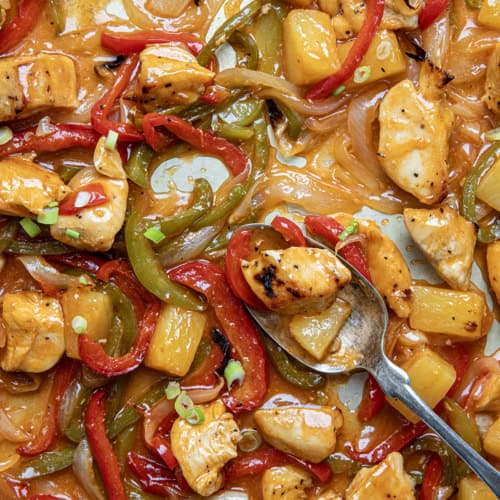 Sheet Pan Sweet and Sour Chicken - I Am Homesteader