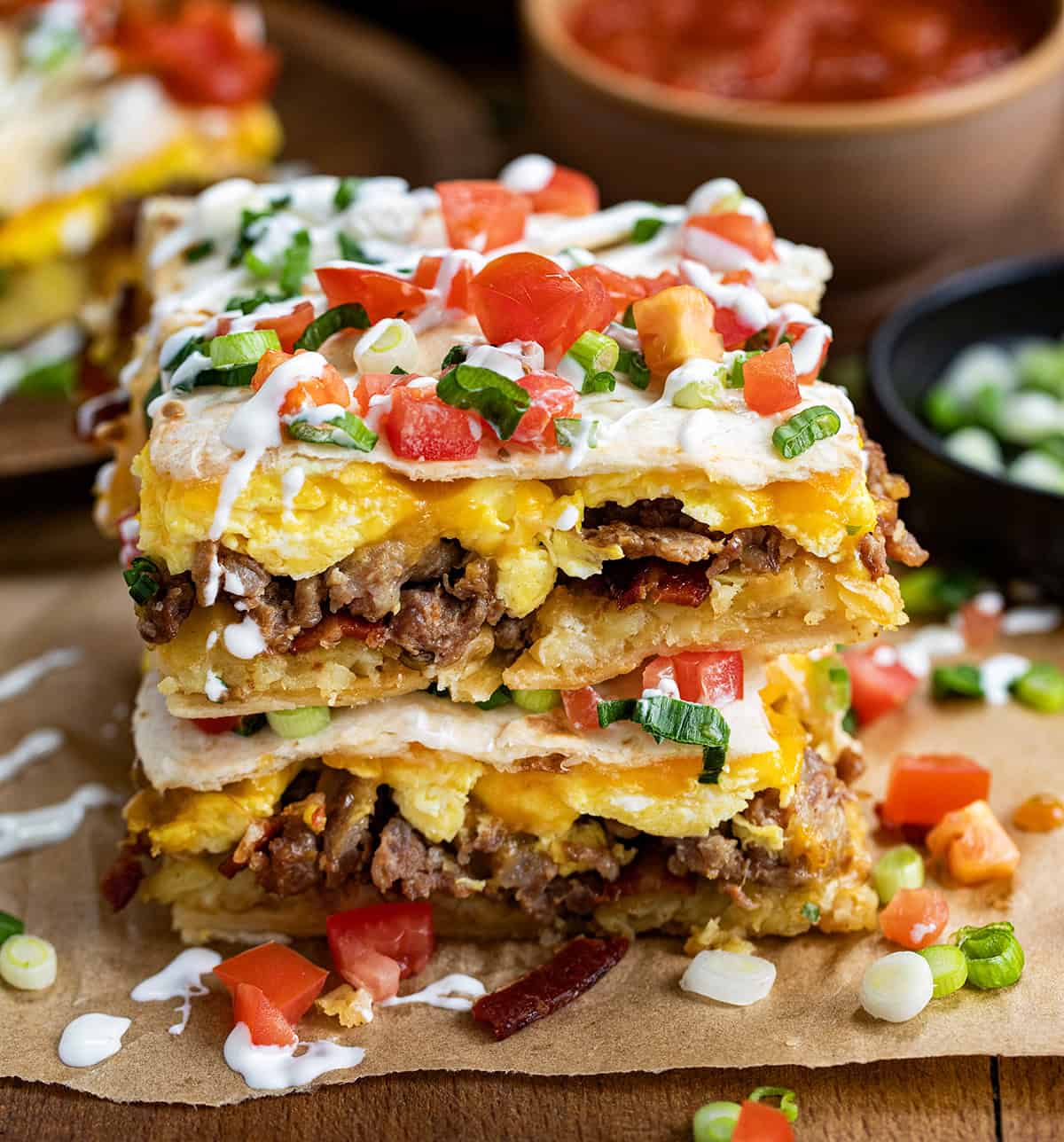 Giant Breakfast Wrap - I Am Homesteader