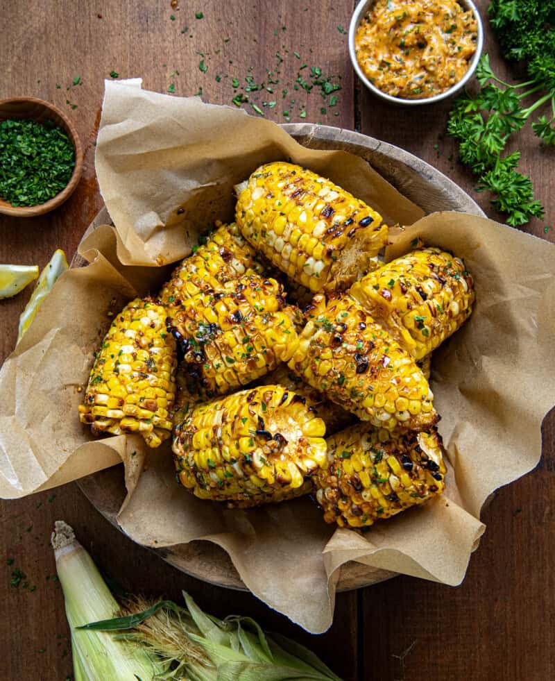 Cowboy Butter Roasted Corn - I Am Homesteader