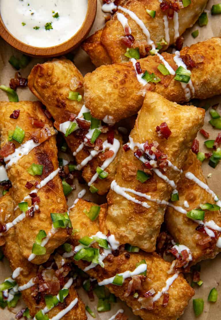 Jalapeno Popper Egg Rolls - I Am Homesteader