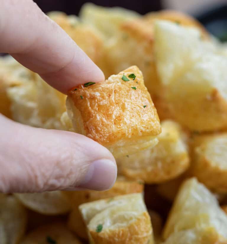 Garlic Parmesan Puffs - I Am Homesteader