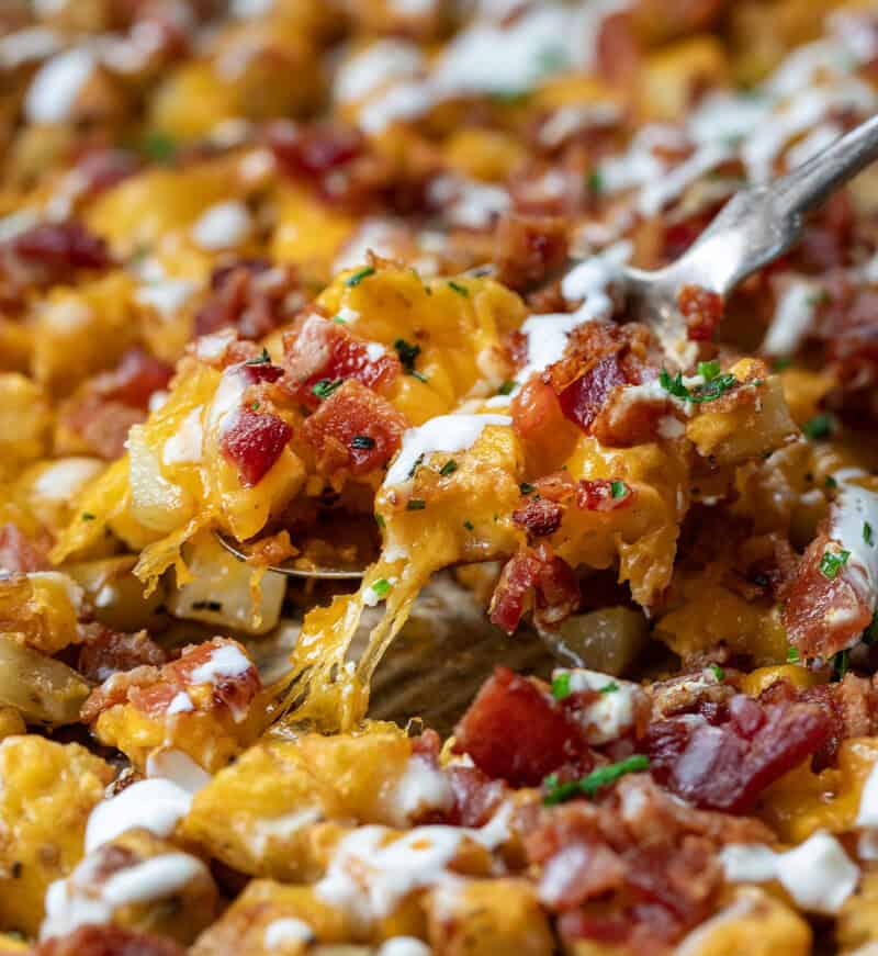 Loaded Roasted Potatoes - I Am Homesteader