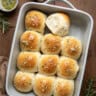 Rosemary Dinner Rolls With Garlic Butter - I Am Homesteader