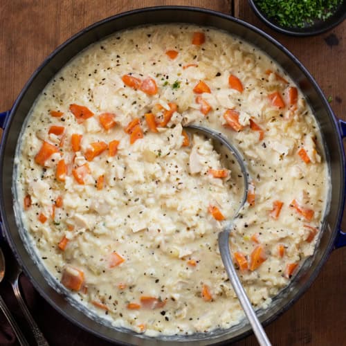 Crack Chicken and Rice Soup - I Am Homesteader