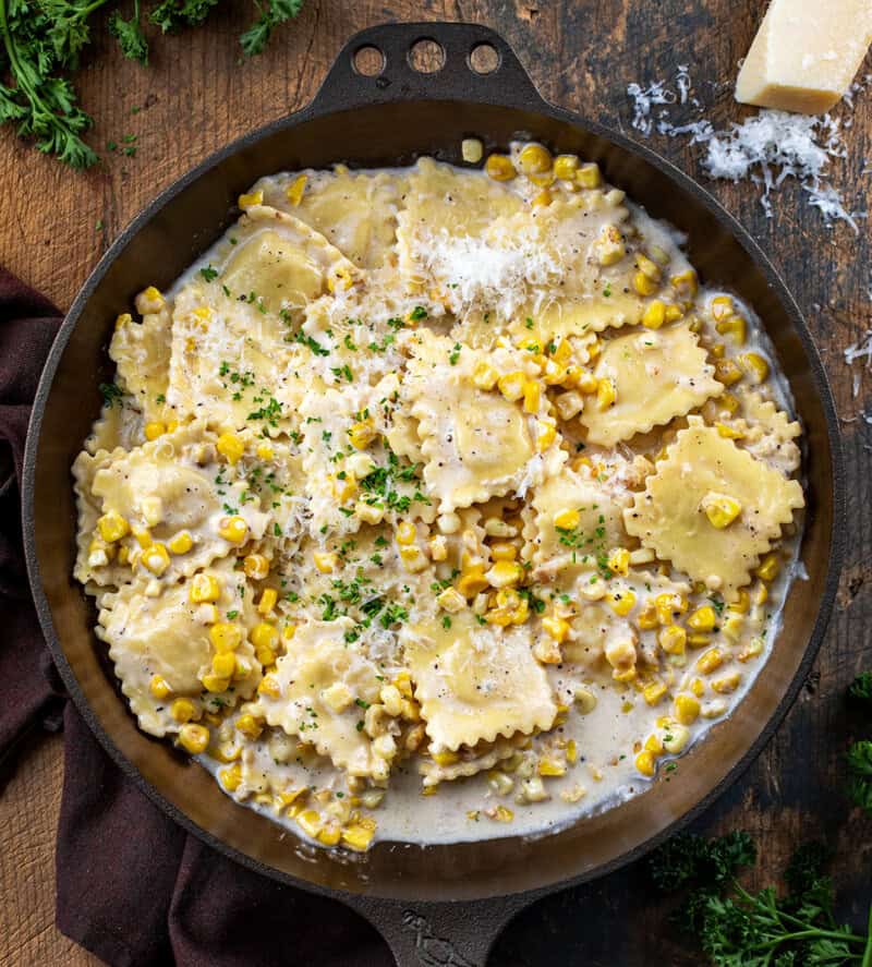 Sweet Corn Ravioli - I Am Homesteader