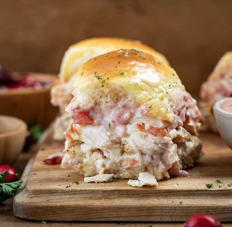 Turkey Melt Sliders with Cranberry Aioli - I Am Homesteader