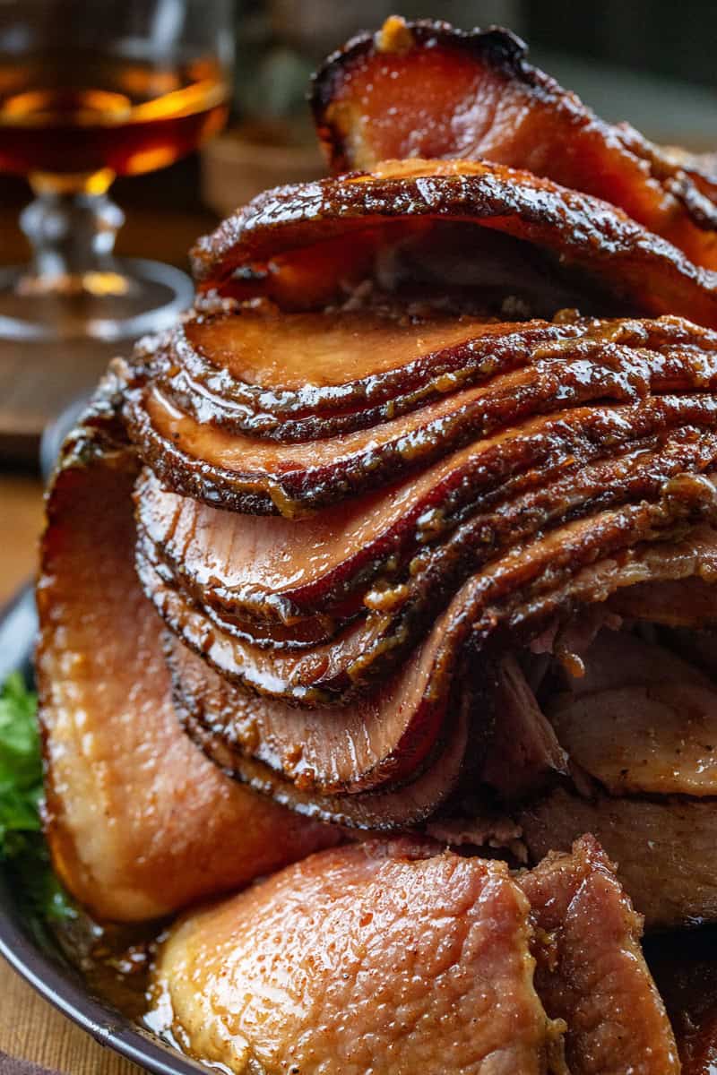 Maple Bourbon Glazed Ham - I Am Homesteader