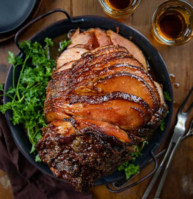 Maple Bourbon Glazed Ham - I Am Homesteader
