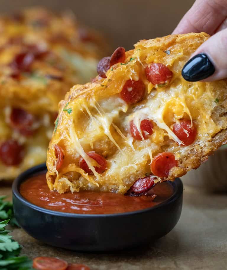 Pepperoni Pull Apart Bread - I Am Homesteader